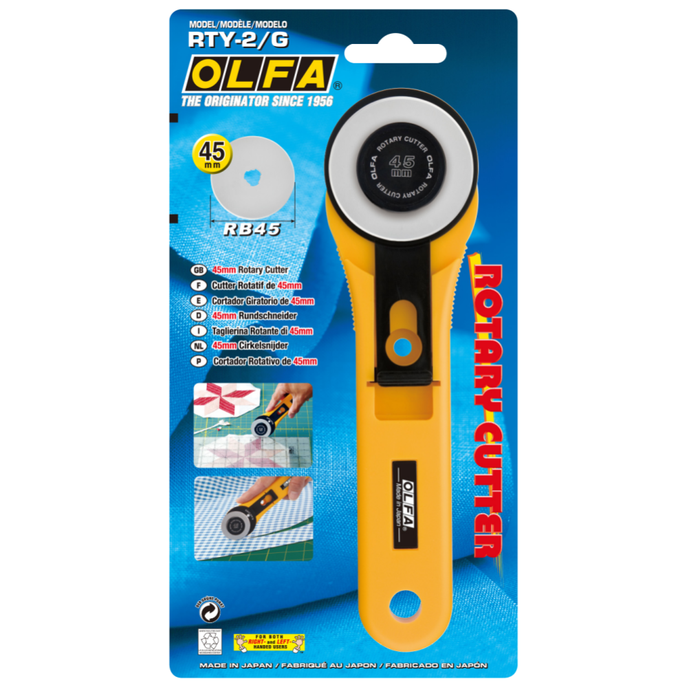 Olfa cutter coupeuse standard - rotatif - 45mm - jaune | Leroy Merlin