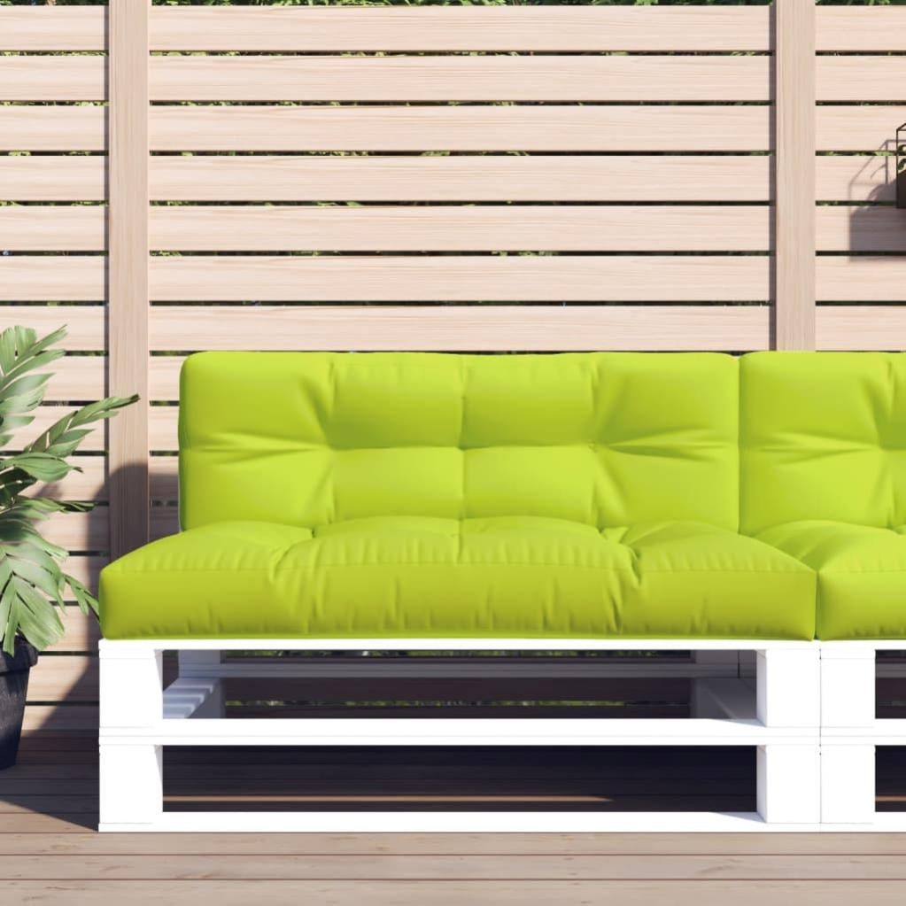 VidaXL Cuscino per Pallet Verde Brillante 120x40x12 cm in Tessuto ...
