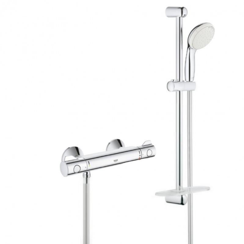 Grohe Grohtherm 800 Set Miscelatore termostatico doccia + doccetta 2 ...
