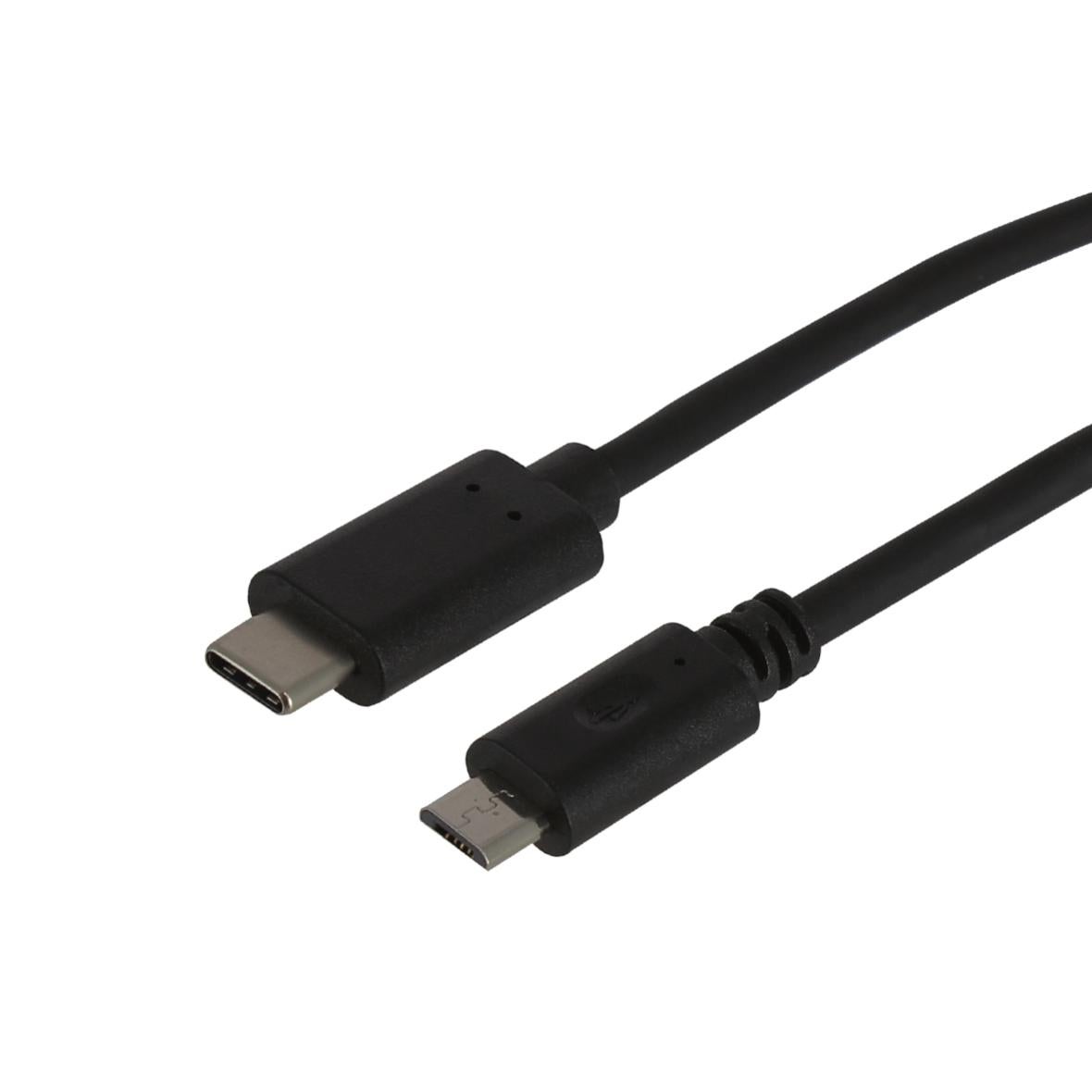 Cordon Usb-c™ Vers Micro Usb Noir 2.0 Hi-speed Pour Charge Et ...