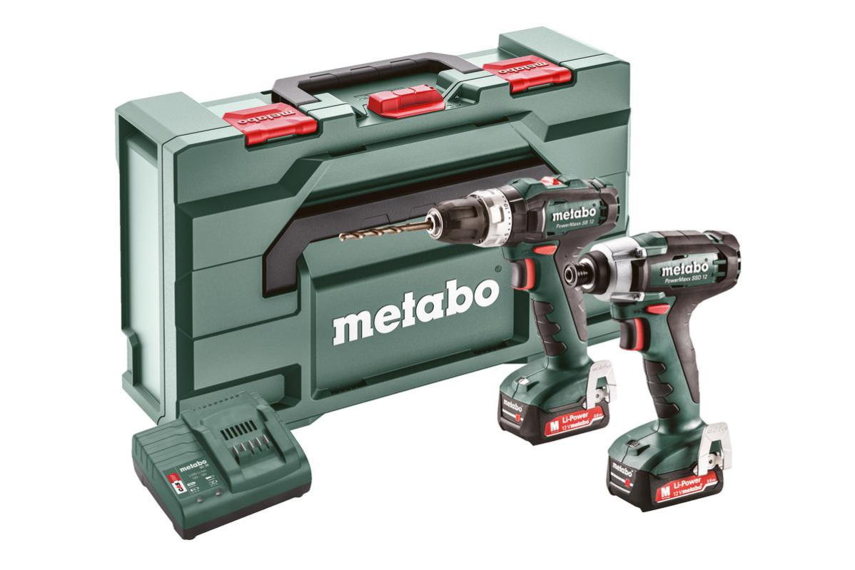 Metabo 685167000 Set 2.7.2 12V Li-Ion PowerMaxx SB12 + PowerMaxx ...