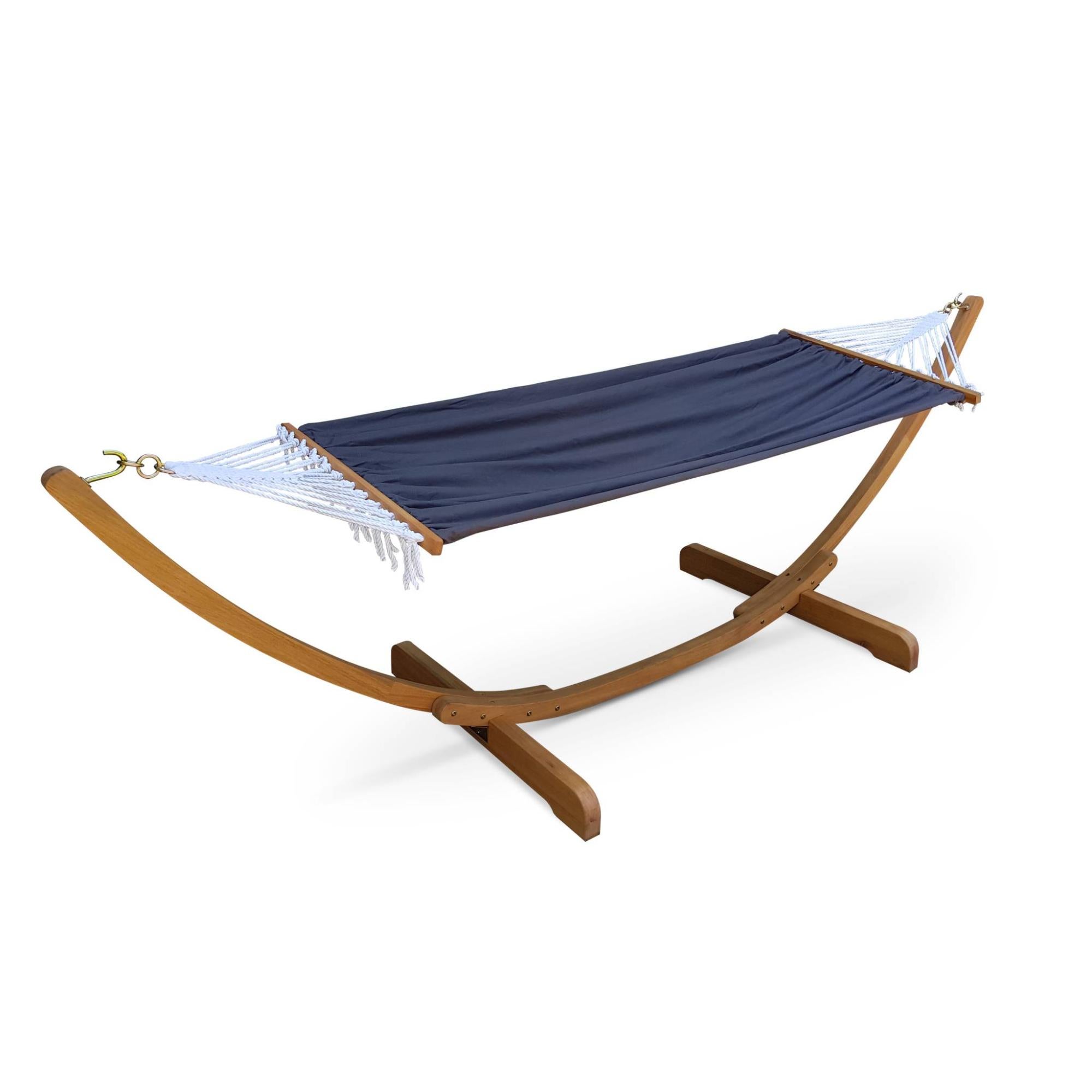 Amaca in legno - Modello: Amaca, dimensioni: 317x100cm, con telo in ...