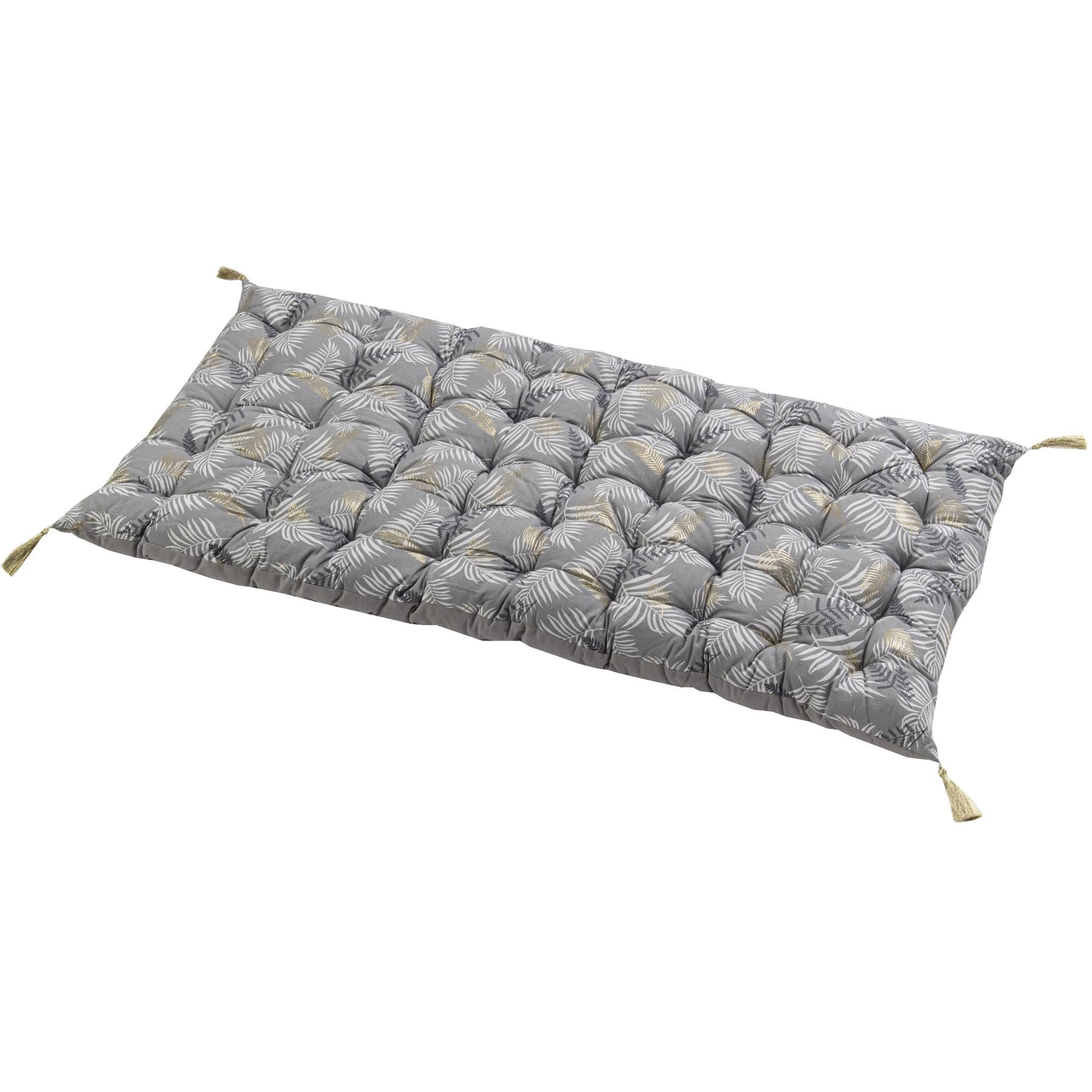 Long coussin avec pompons LEAVES 60X120 | Leroy Merlin