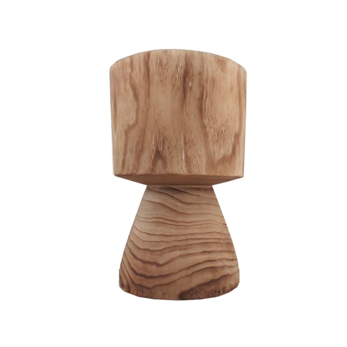 Table/tabouret rond en bois brut 45cm Paulownia | Leroy Merlin