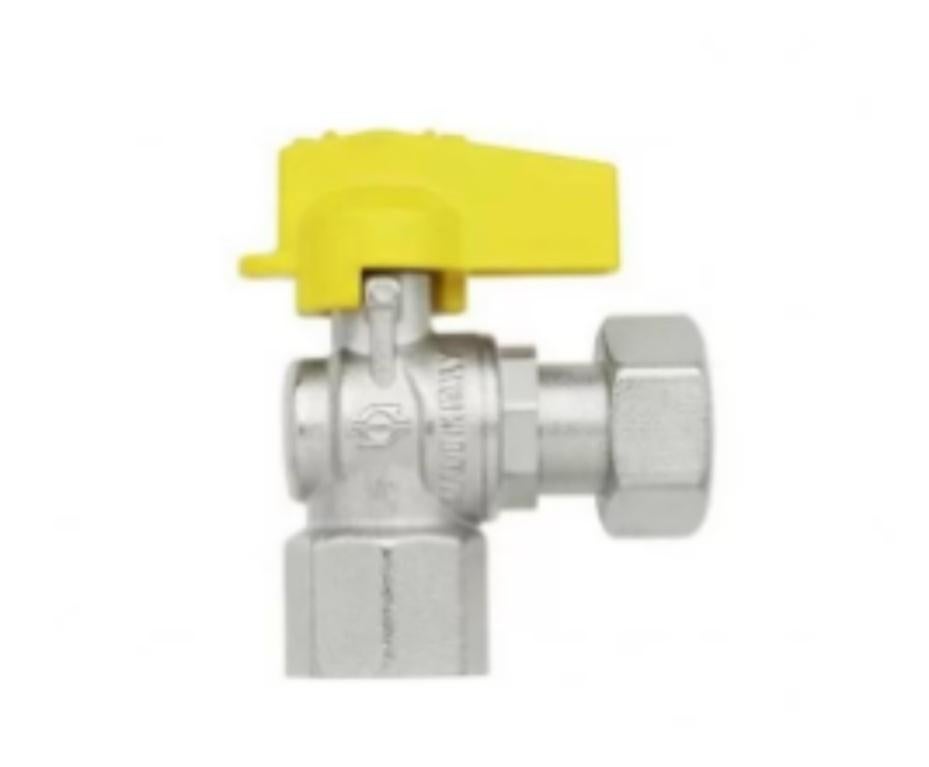 RUBINETTO A SFERA PER GAS CON CALOTTA GIREVOLE E ATTACCHI MASCHIO ...