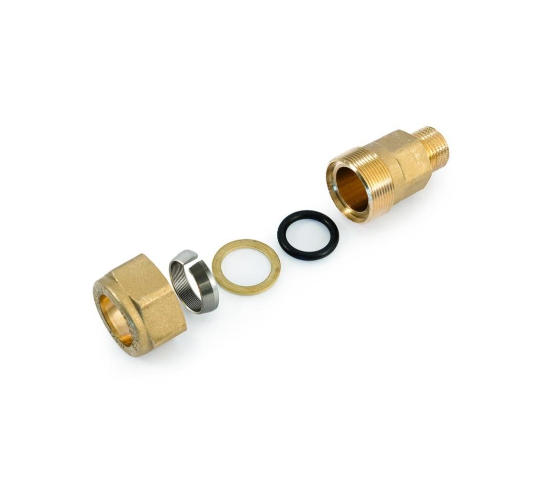 Raccordo in ottone per tubo ferro maschio - 1" | Leroy Merlin