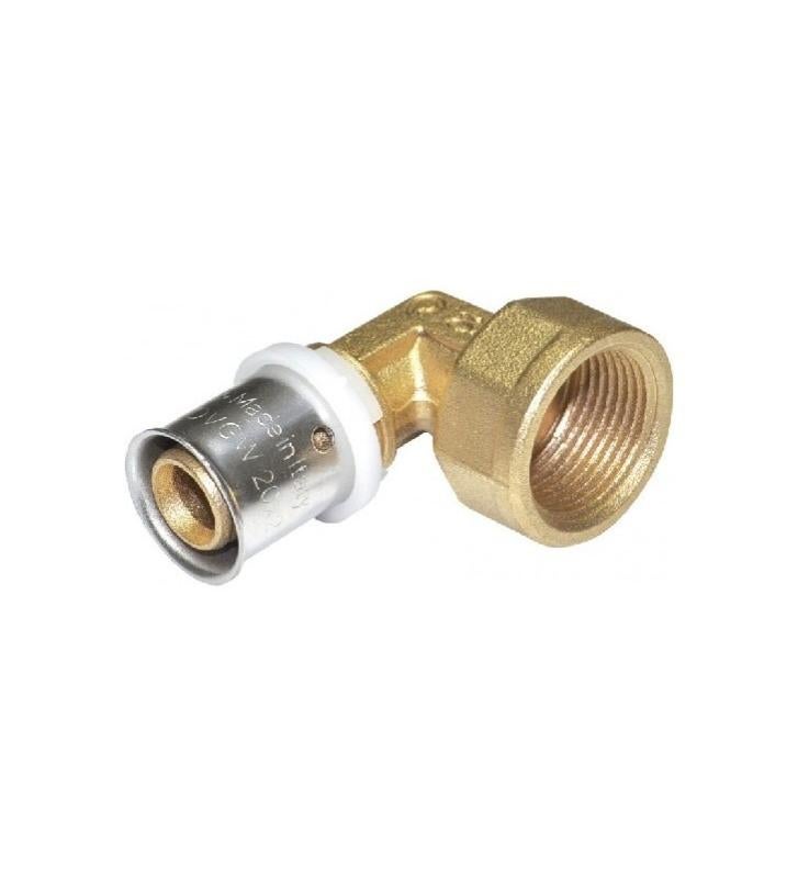 Gomito femmina diam.1/2x16 a pressare per multistrato | Leroy Merlin