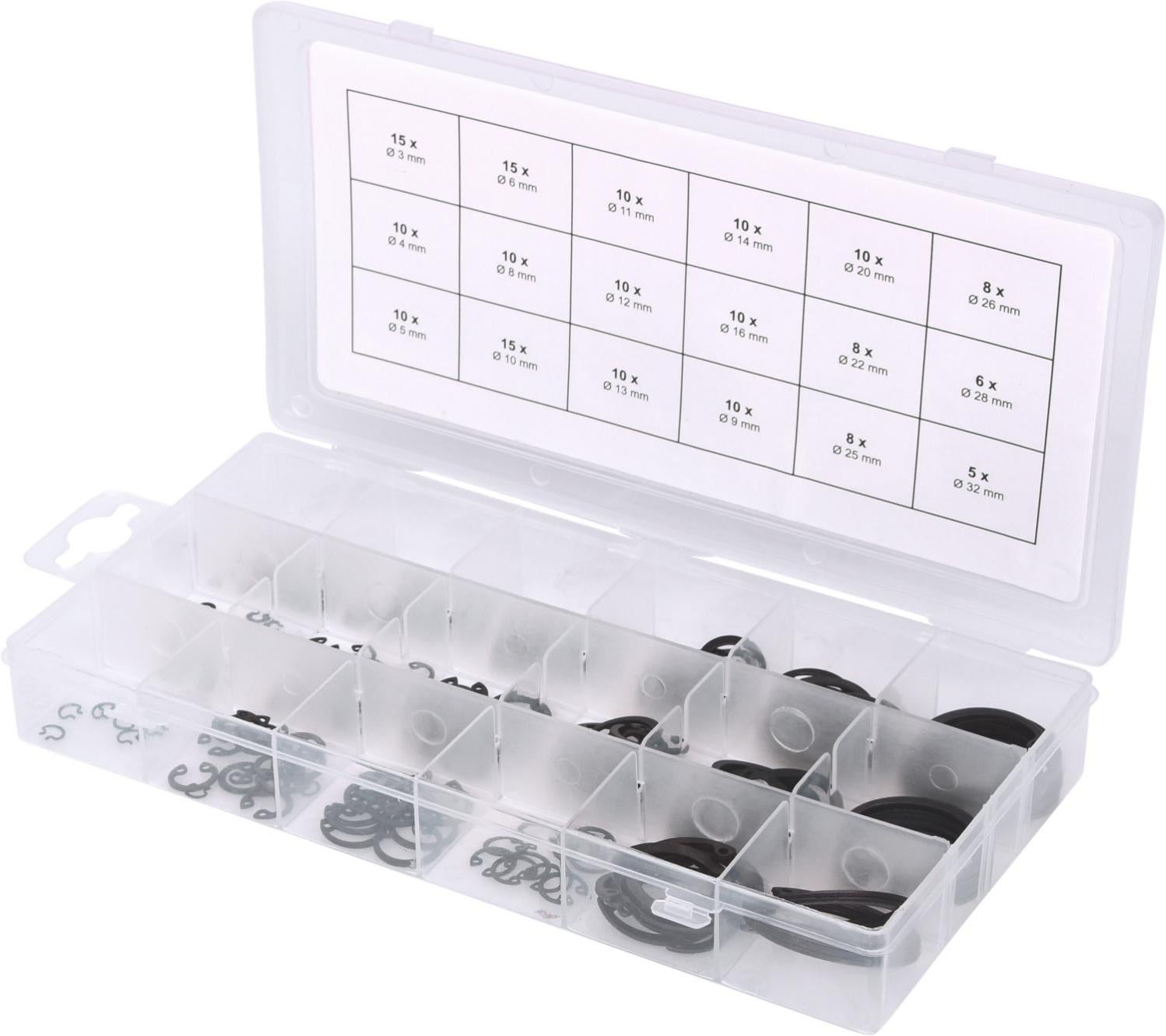 KS TOOLS Assortimento anelli seeger interni, Ø 3-32mm, 180 pz | Leroy ...