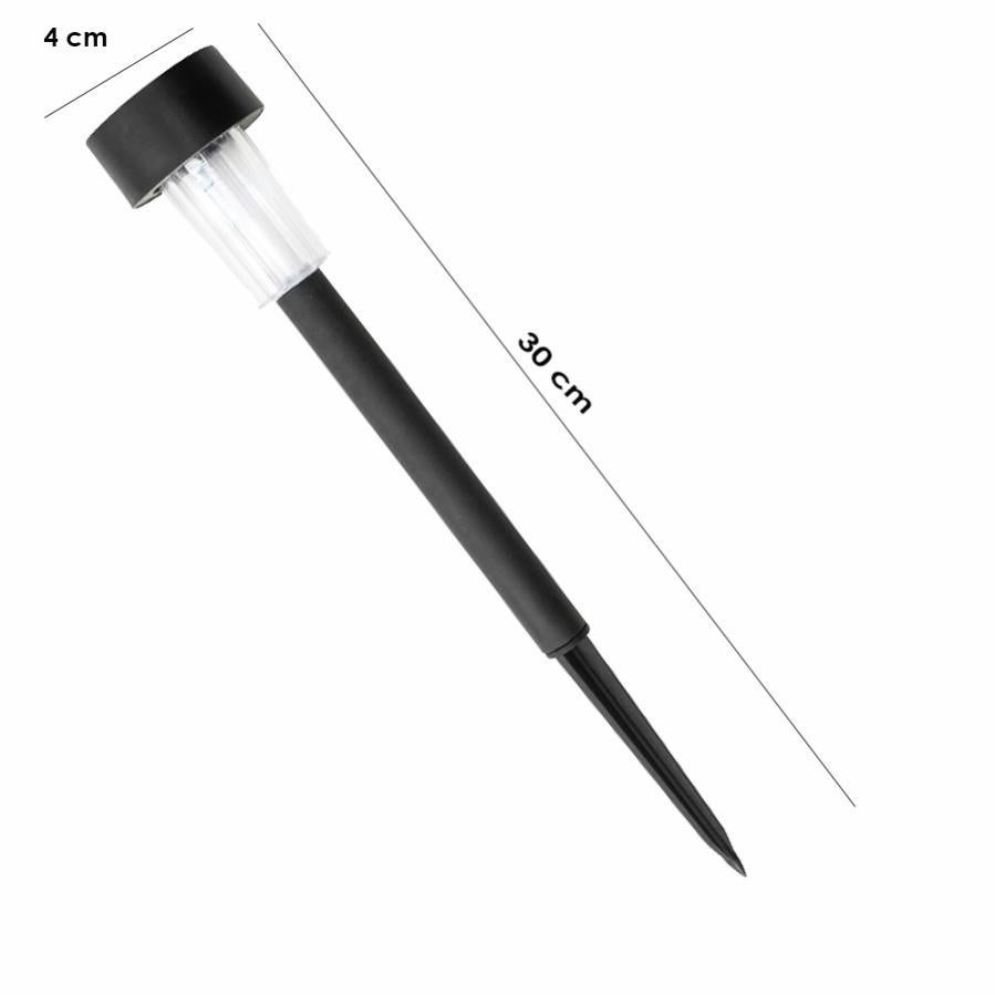 Set 4 lampade 1 led da 30 cm a energia solare segnapasso da giardino ...