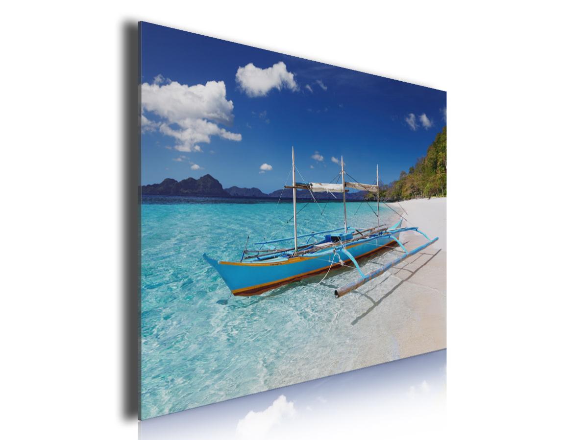 Tableau pirogue plage pattaya -thailande, 80x50cm | Leroy Merlin