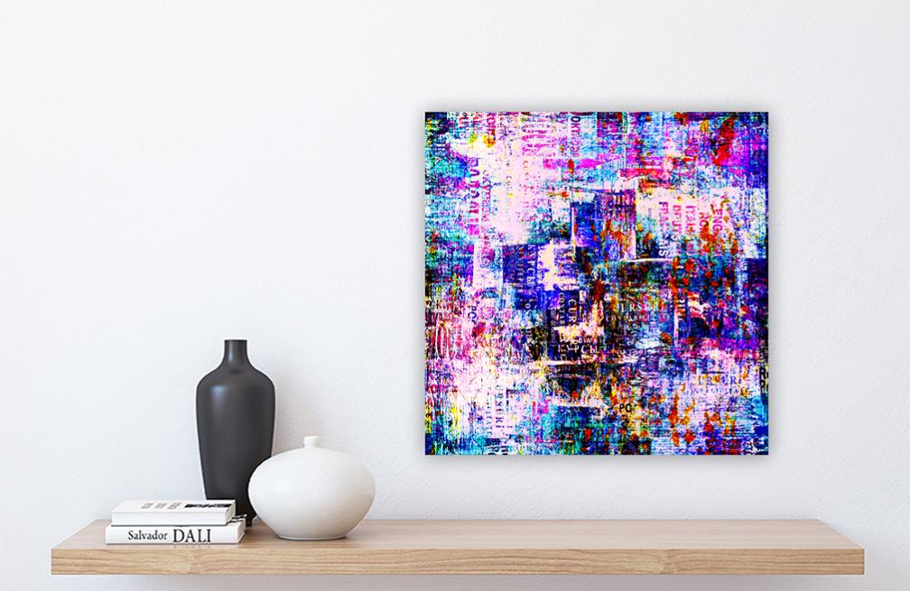 Tableau abstrait matrix, 50x50cm | Leroy Merlin