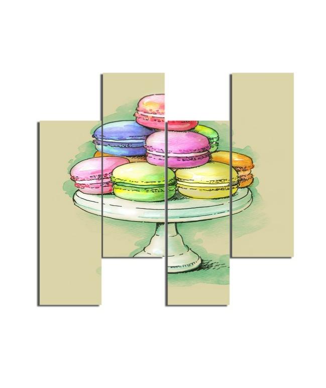 Tableau Macarons Multicouleur - 76 X 0,3 X 50 Cm - Homemania | Leroy Merlin