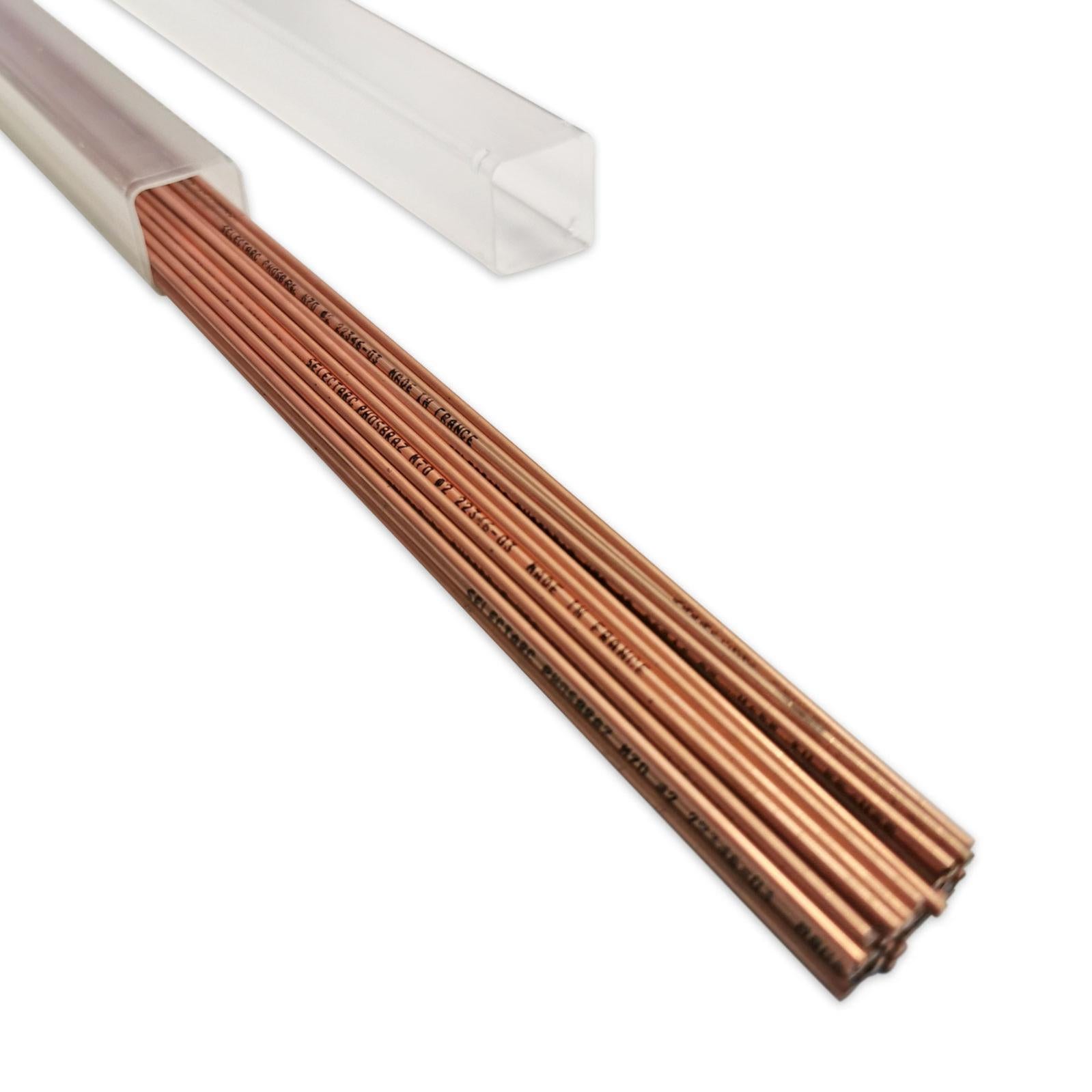 BAGUETTES DE BRASURE 2 MM Cu/Ph POUR BRASAGE FORT DU CUIVRE | Leroy Merlin