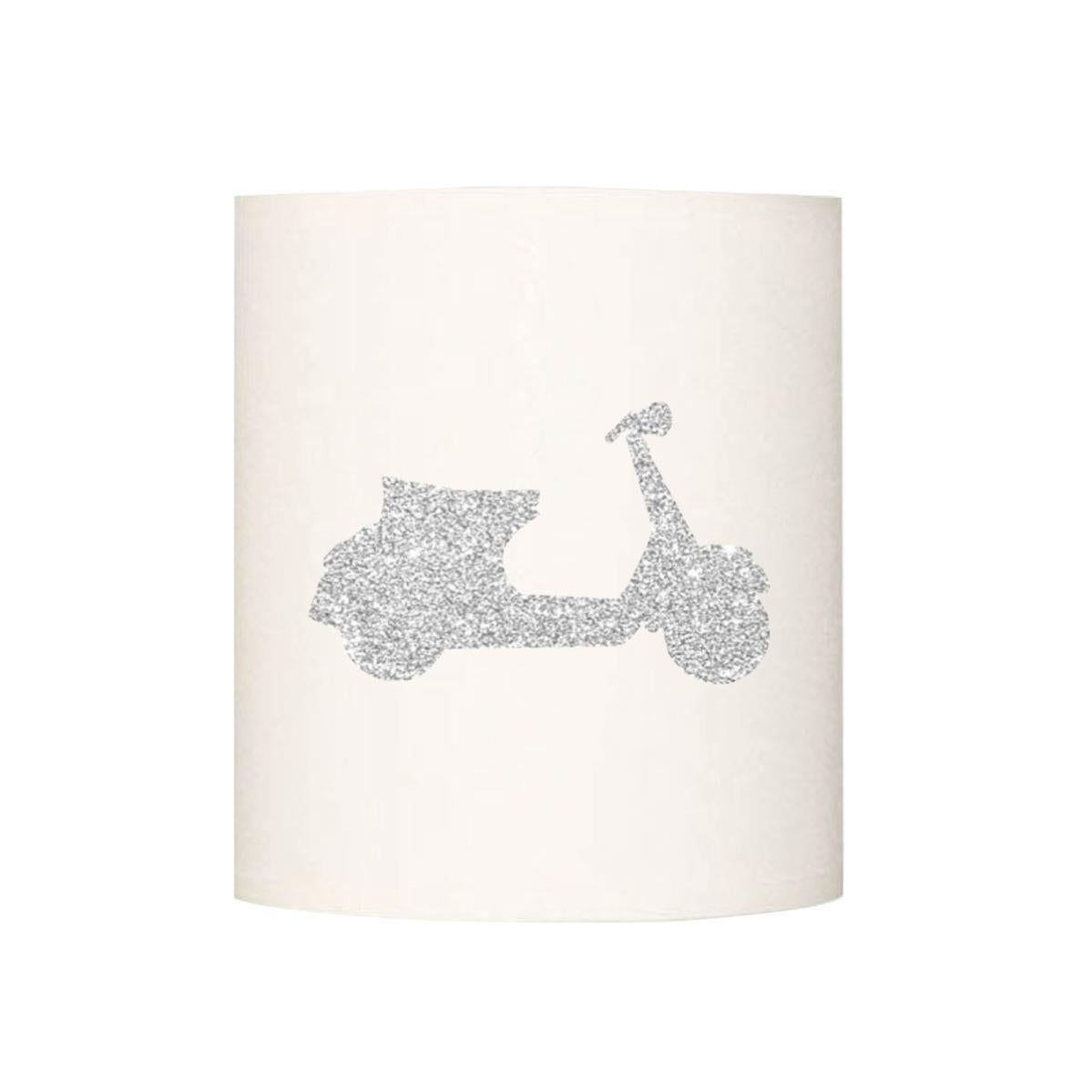Abat-Jour Scooter Pailleté argent Diam. 35 cm Lilipouce | Leroy Merlin