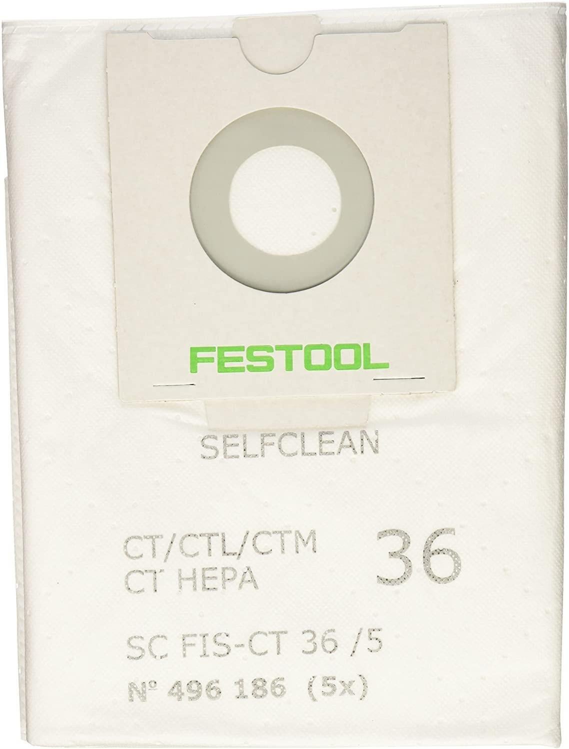Festool Sacco Filtrante Sc Fis-ct 36/5 Mod. 496186 Ean 4014549121733 ...
