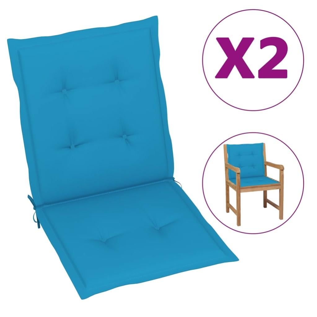 VidaXL Cuscini per Sedie da Giardino 2 pz Blu 100x50x3 cm | Leroy Merlin VidaXL Cuscini per Sedie da Giardino 2 pz Blu 100x50x3 cm | Leroy Merlin