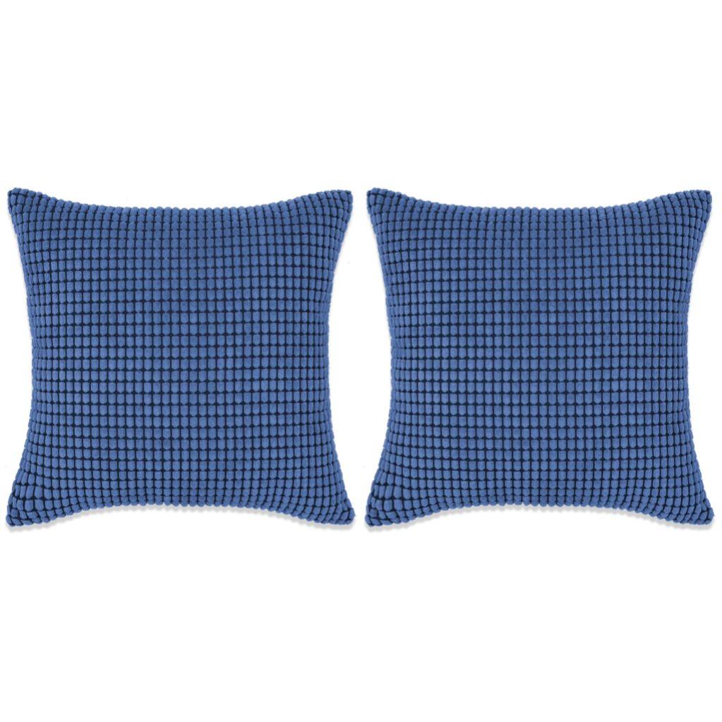 VidaXL Set di Cuscini 2 pz in Velour 45x45 cm Blu | Leroy Merlin