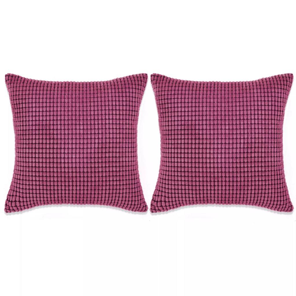 VidaXL Set di Cuscini 2 pz in Velour 45x45 cm Rosa | Leroy Merlin