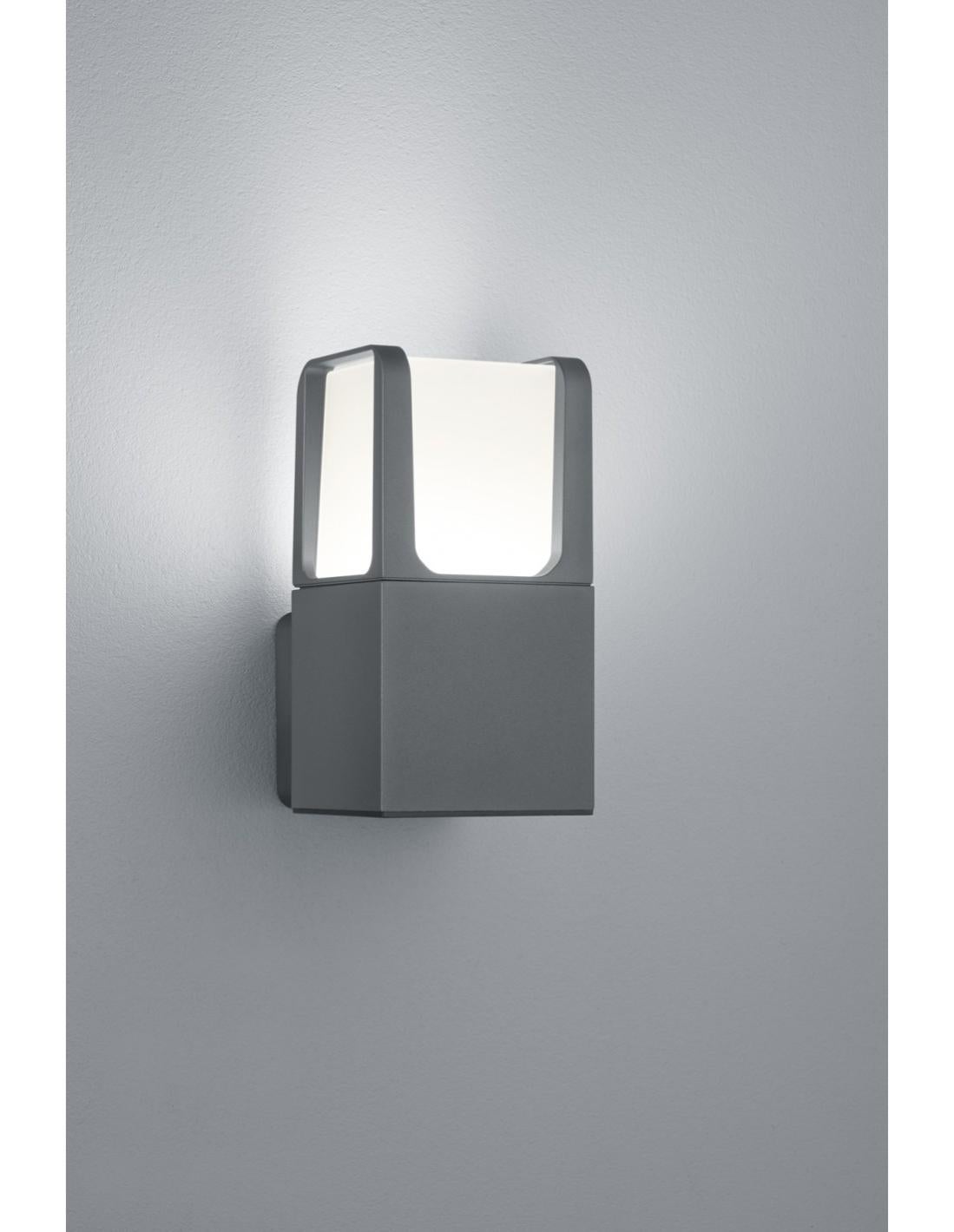Applique Da Esterno Ebro Led IP54 Antracite H20 cm Trio Lighting ...