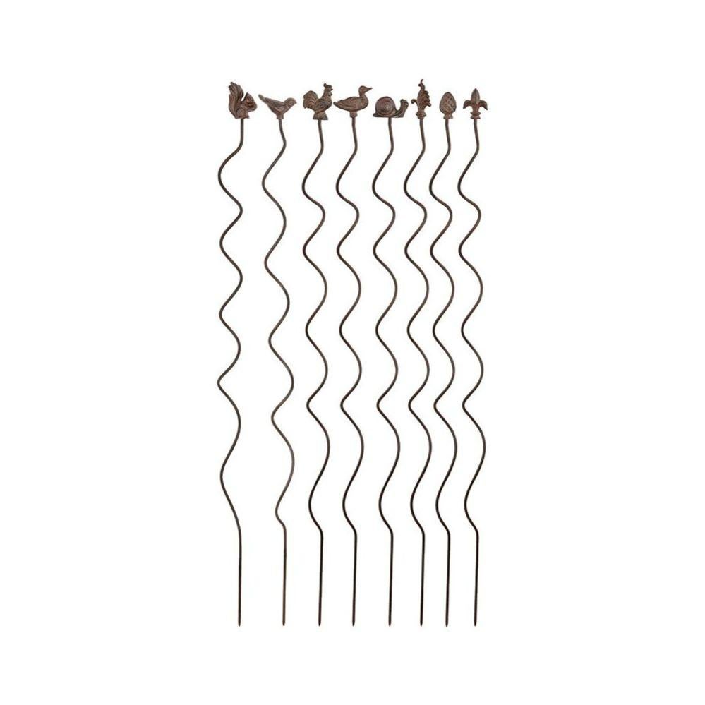 Supports à plantes verticaux (Lot de 8) Hauteur 125 cm - ondulé ...