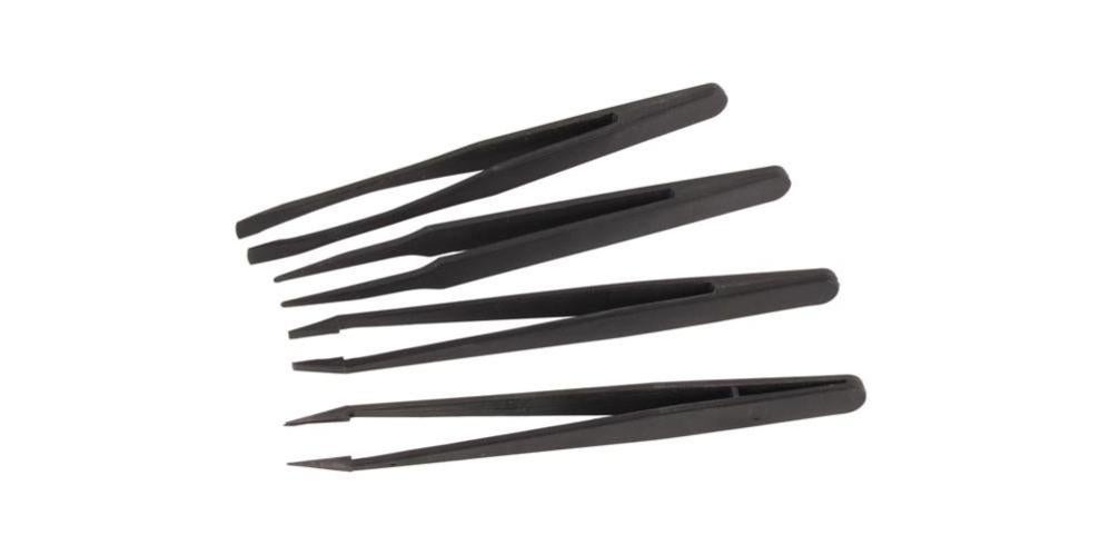 Velleman SET OF 4 NON-CONDUCTIVE TWEEZERS | Leroy Merlin