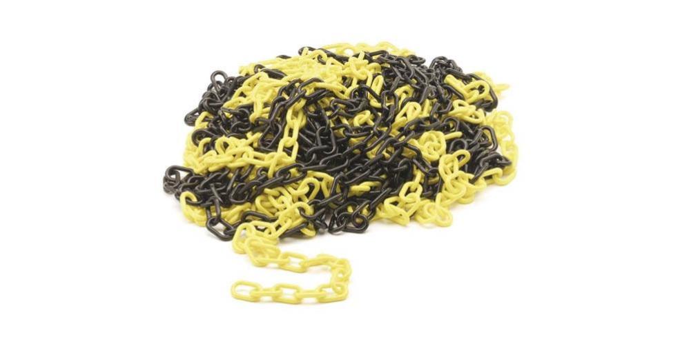 Protection - Security YELLOW/BLACK CHAIN - 25 m | Leroy Merlin