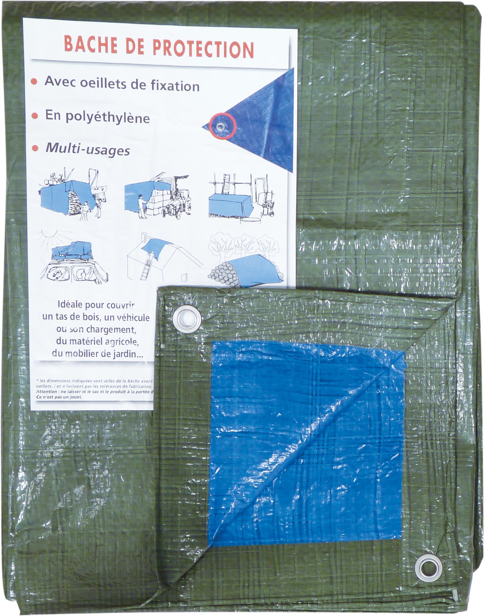 SODISE - Bache de couverture 5mx8m - 80GR | Leroy Merlin