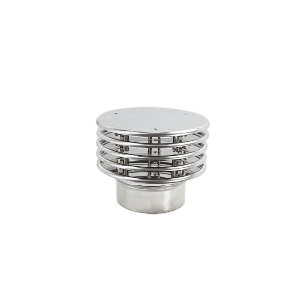 Fumaiolo con lamelle inox base tonda innesto m maschio da 220mm | Leroy ...