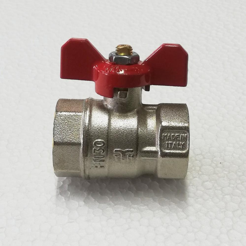 Valvola sfera saracinesca ff leva corta rossa da 1/2'' | Leroy Merlin