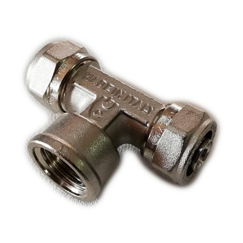 Raccordo a t femmina a stringere per tubo multistrato 16x16x1/2'' | Leroy Merlin