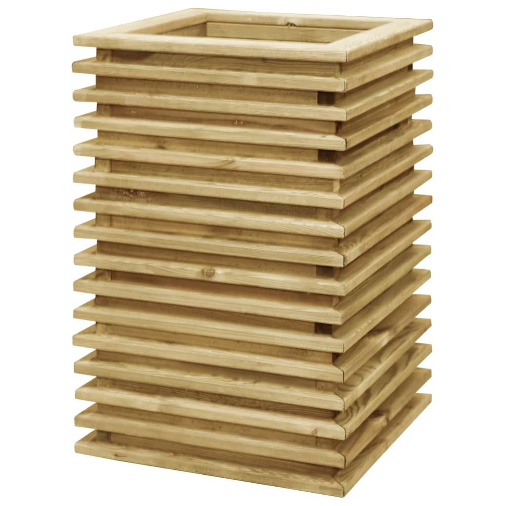 VidaXL Arriate de madera de pino impregnada 50x50x80 cm | Leroy Merlin