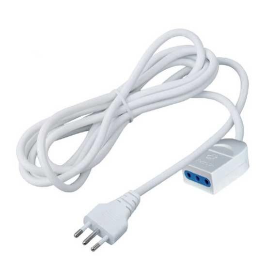 Prolunga Lineare Elettrica Con Spina 16A 2P+T Presa 10/16A Cavo Lunga 5 ...