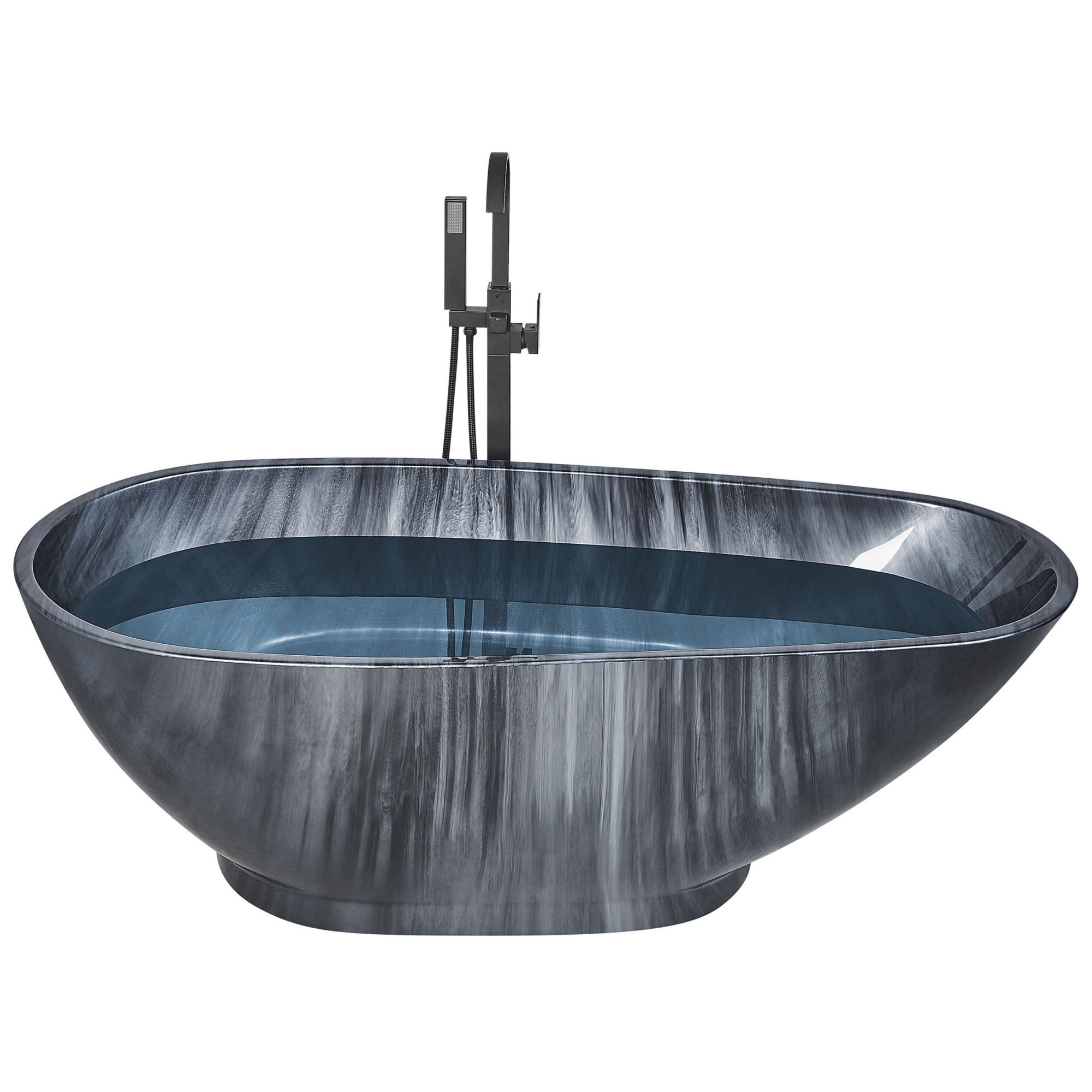 Vasca da bagno 170 x 80 cm effetto marmo nero RIOJA | Leroy Merlin