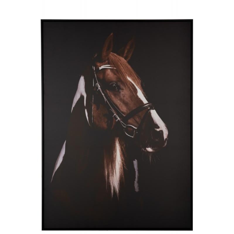 Tableau tête de cheval en toile 103x143x4 cm | Leroy Merlin