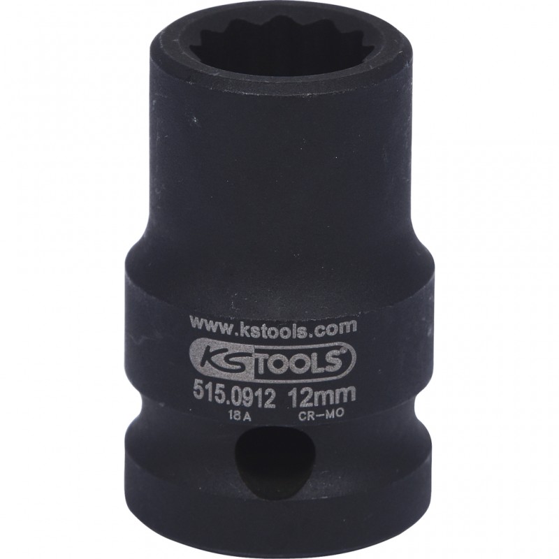 KS TOOLS - Douille à chocs courte 12 pans 1/2" 12 mm - 515.0912 | Leroy Merlin