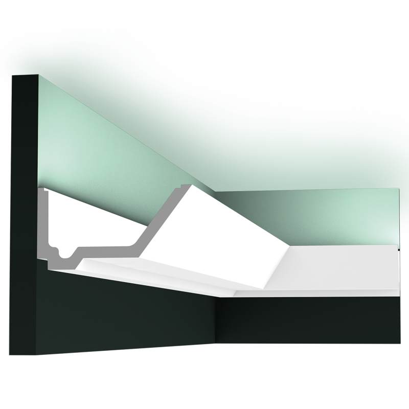 Confezione da 4 metri Profilo luminoso con angolo obliquo C358- ORAC DECOR | Leroy Merlin