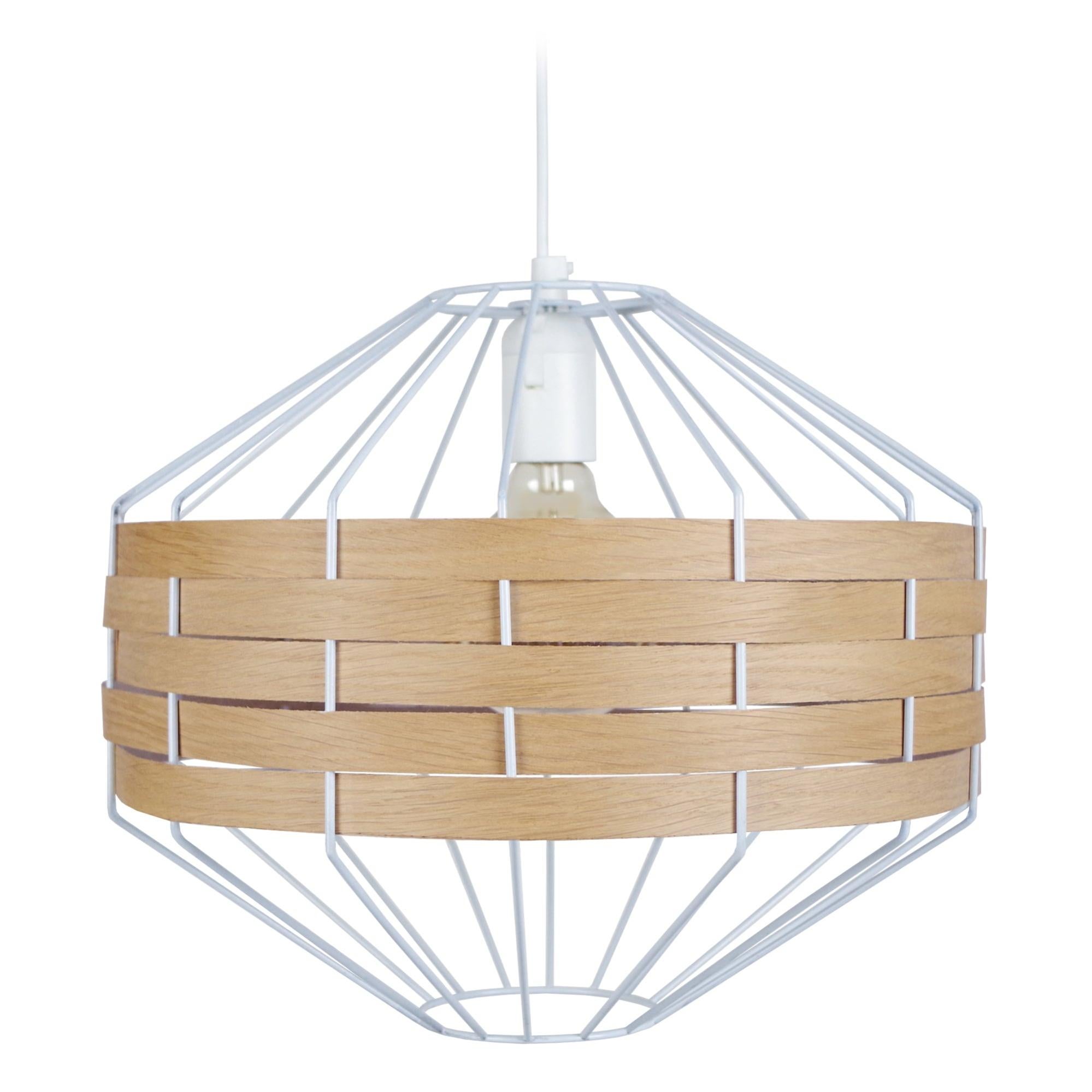 Suspension TOSEL TRESSÉ BHAMO C métal et bois noir D 36 x H 90 cm | Leroy Merlin