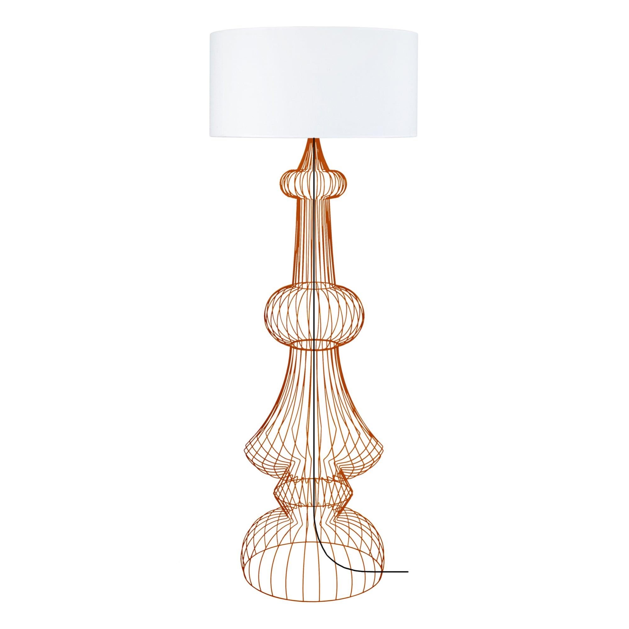 Farola TOSEL PAGODA tela columna cobre D60 x H170 cm | Leroy Merlin