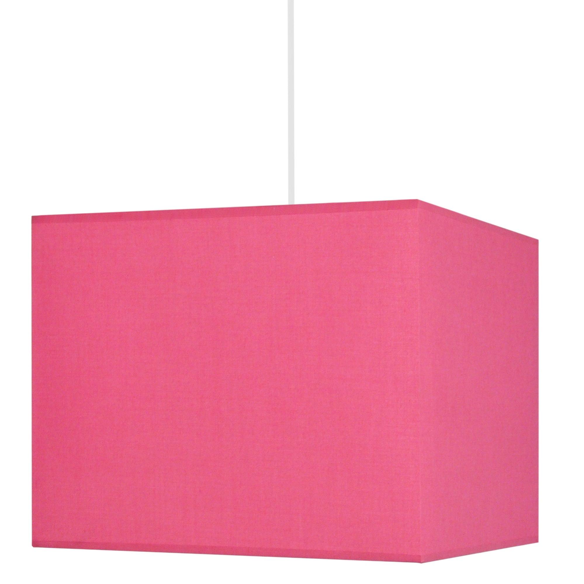 ABJ.CARRÉ - Suspensão rectangular tecido rosa | Leroy Merlin