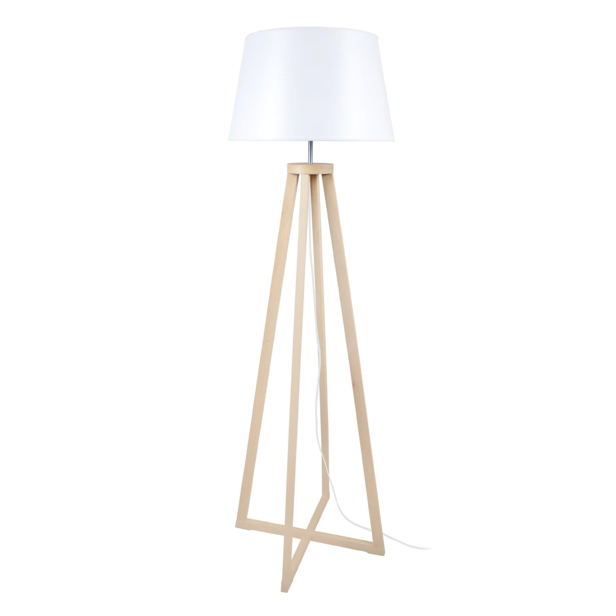 Farola TOSEL SKARA tela columna naturales, de aluminio D51 x H162 cm ...
