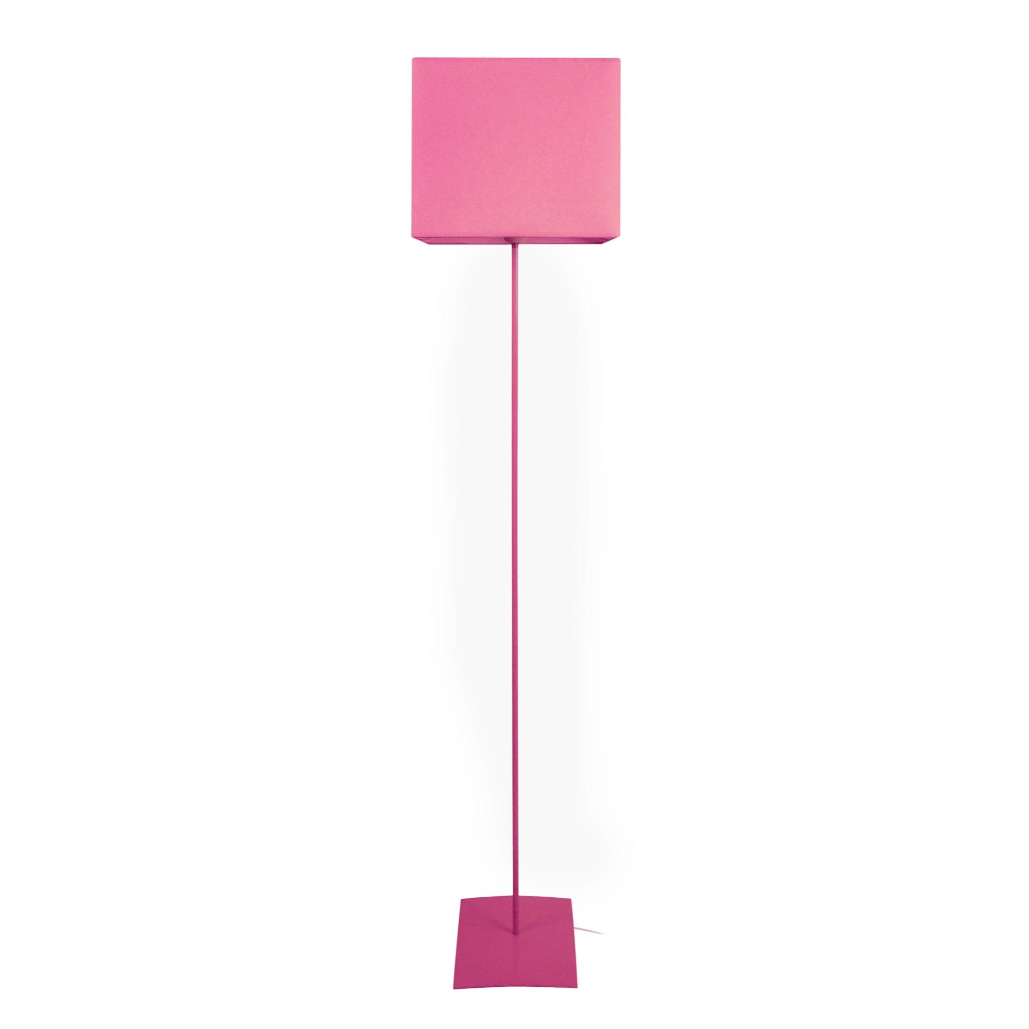 Farola TOSEL ALFENA CARRÉ tela vertical rosa D30 x H153 cm | Leroy Merlin