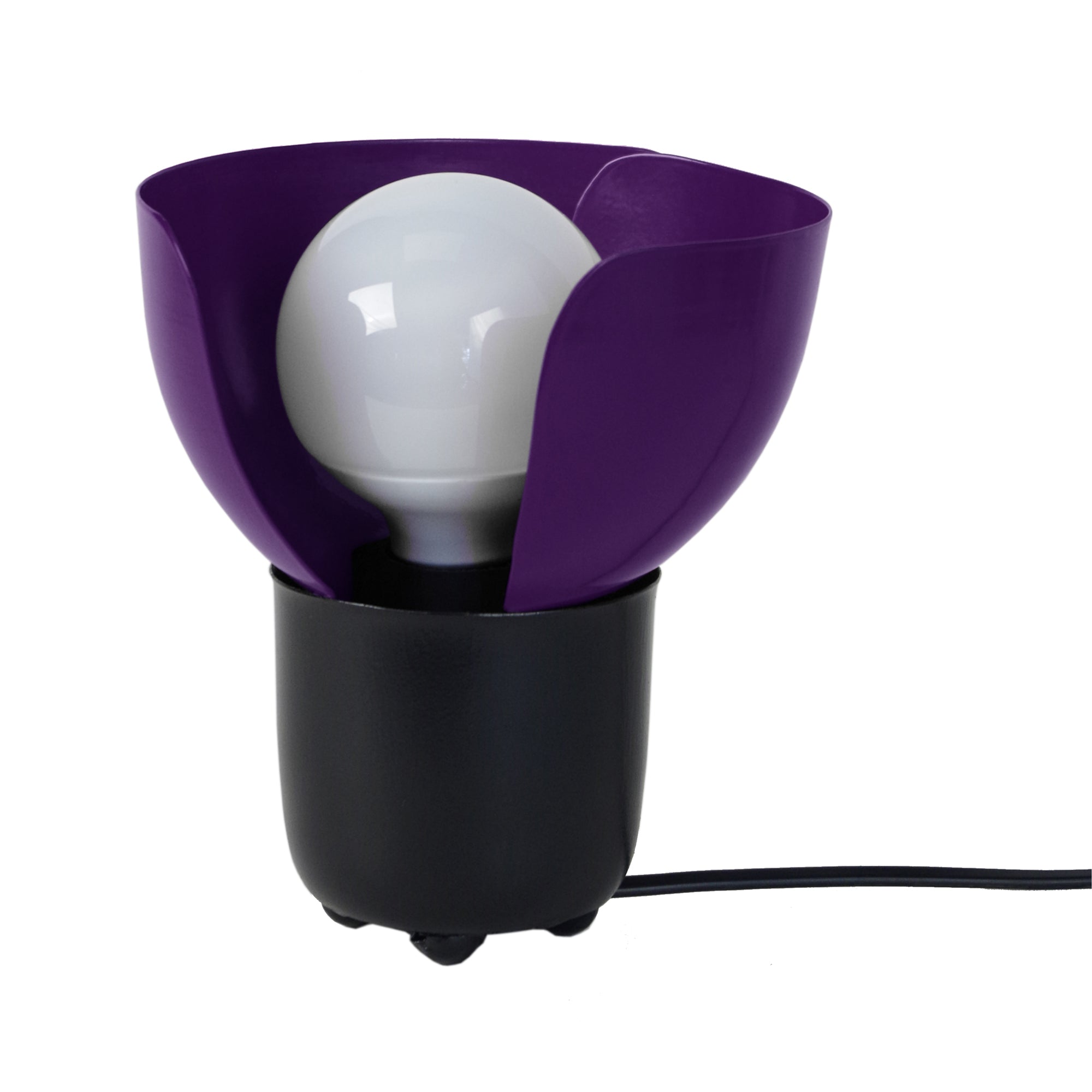 Lampe de chevet TOSEL LOTUS métal noir D 16 x H 17 cm | Leroy Merlin