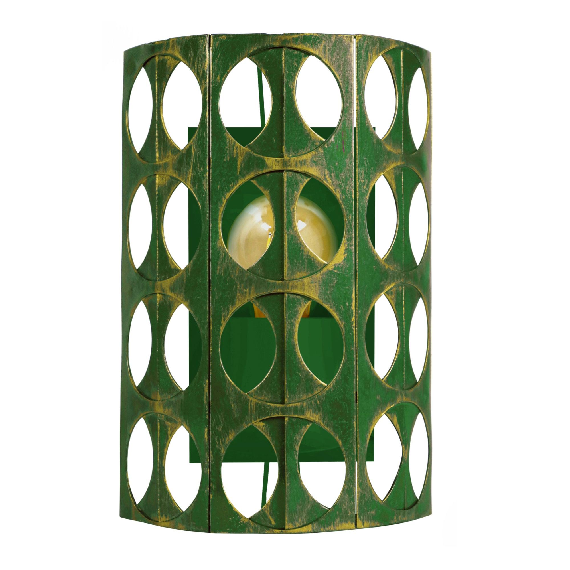 Applique TOSEL ZIN métal vert D 16 x H 10 cm | Leroy Merlin