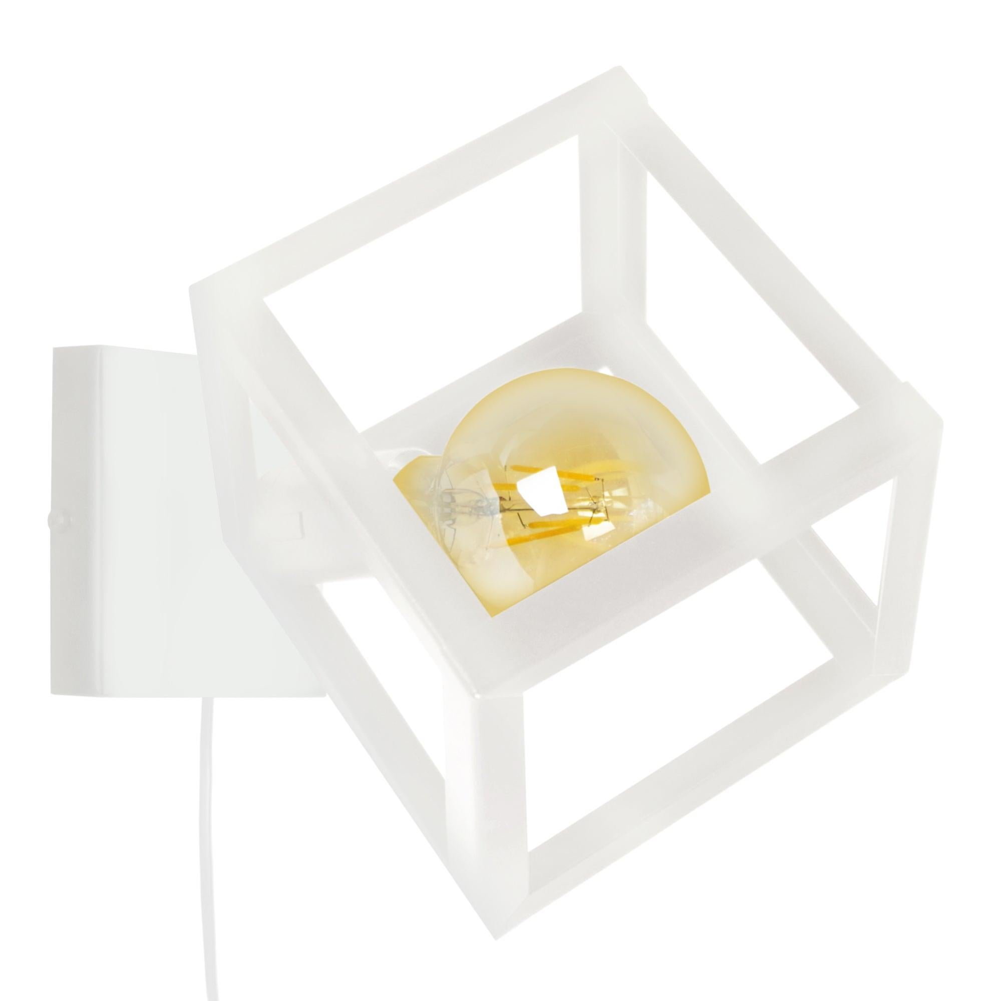 HEXAÈDRE A - Aplique cuadrado metal blanco | Leroy Merlin