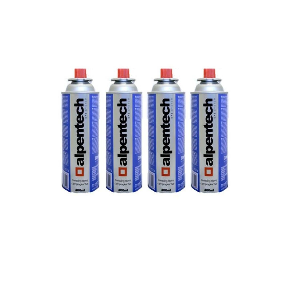 Cartuccia di gas da campeggio 4 x 250 g Alpentech Butano UN2037 ...