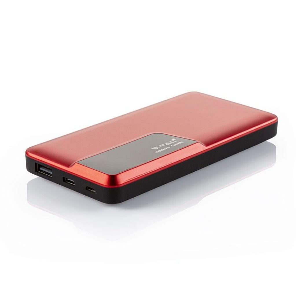 Power Bank 10.000 mAh con Display e USB Tipo C Colore Rosso | Leroy Merlin