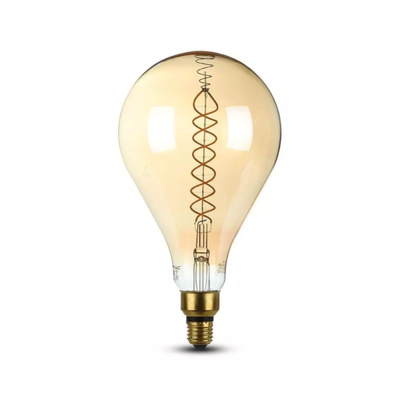 Ampoule LED V-Tac VT-2138D 8W Vintage xl A160 double Filament Verre Ambré E27 2200K Dimmable ...