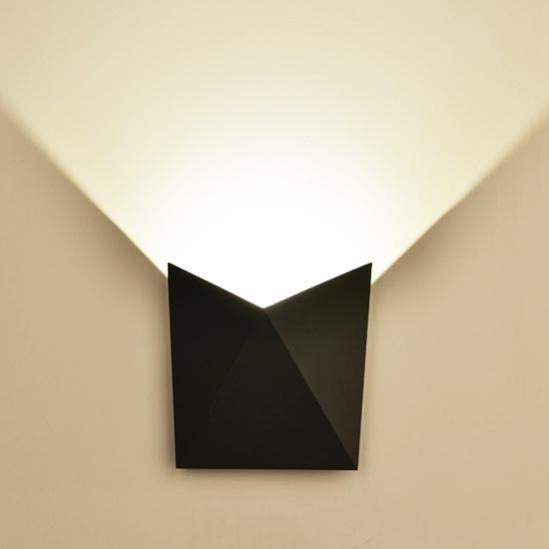 V-TAC VT-825 Lampada LED COB 5W da parete alluminio nero wall light ...