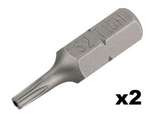 Punta de destornillador Torx Tamper T20 (25 mm) - 2 piezas | Leroy Merlin