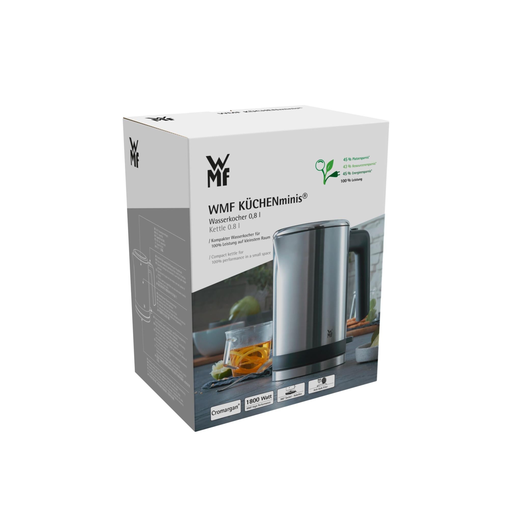 WMF Kitchen Mini 04.1314.0011 Bollitore Elettrico 0,8 L Acciaio Inox ...